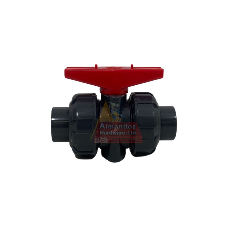 Ball Valve PVC True Union 1/2 Inch - Almandoz Hardware Ltd.