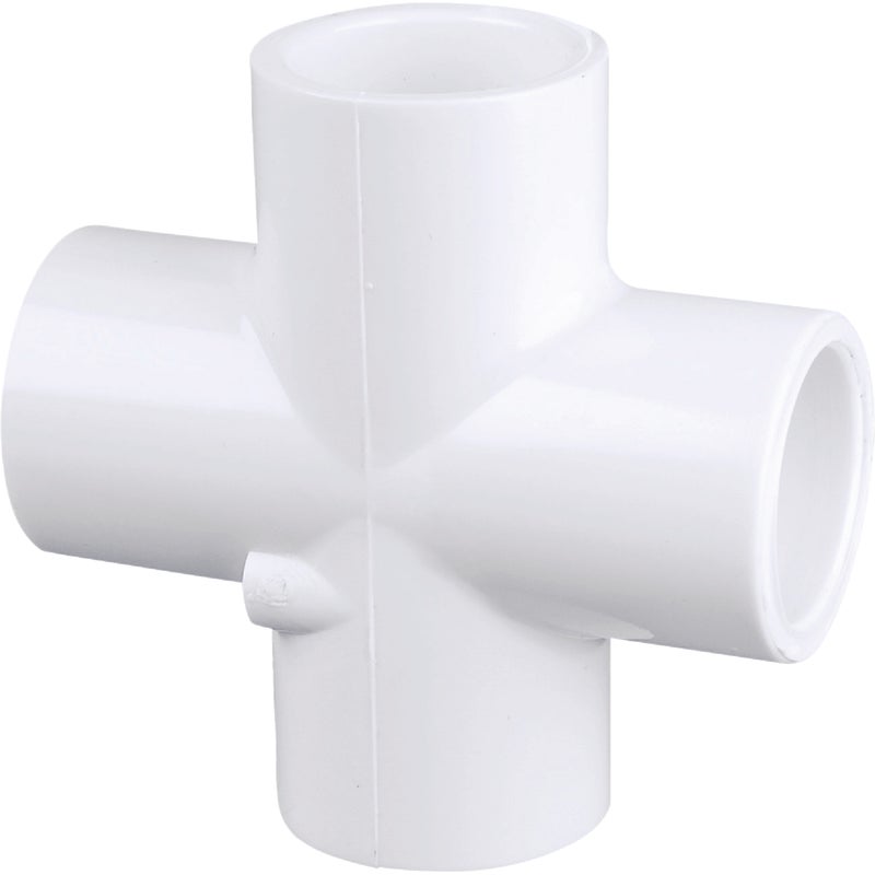 Charlotte Pipe Schedule 40 1/2 in. PVC Pipe Cross - Almandoz Hardware Ltd.